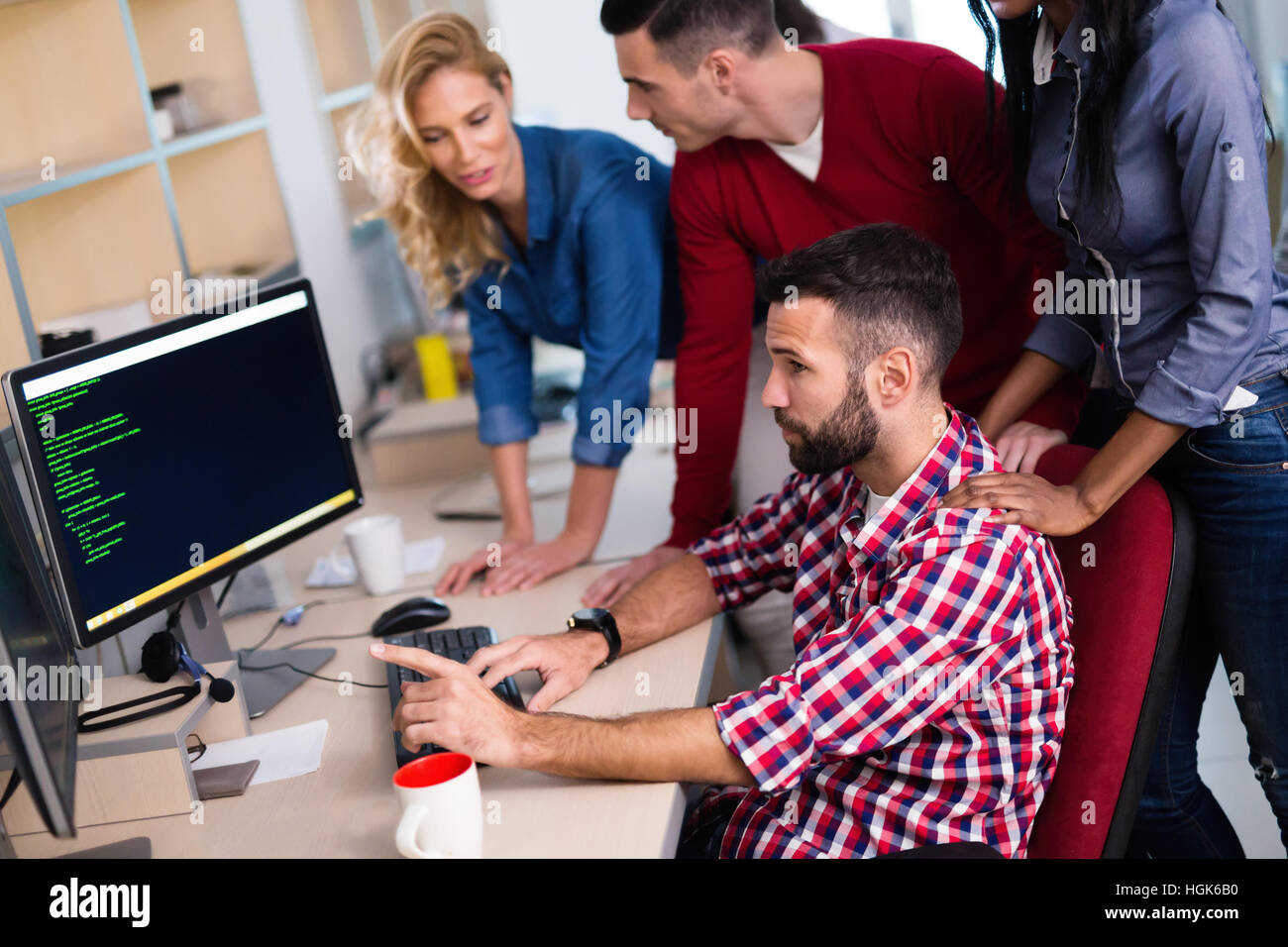 Programmer computer laptop office hi-res stock photography and images ...