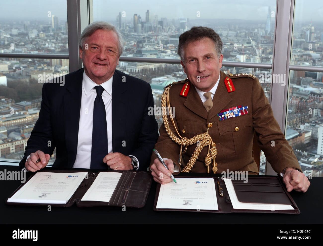 General Sir Nick Carter (right), Chief of the General Staff, signs the ...