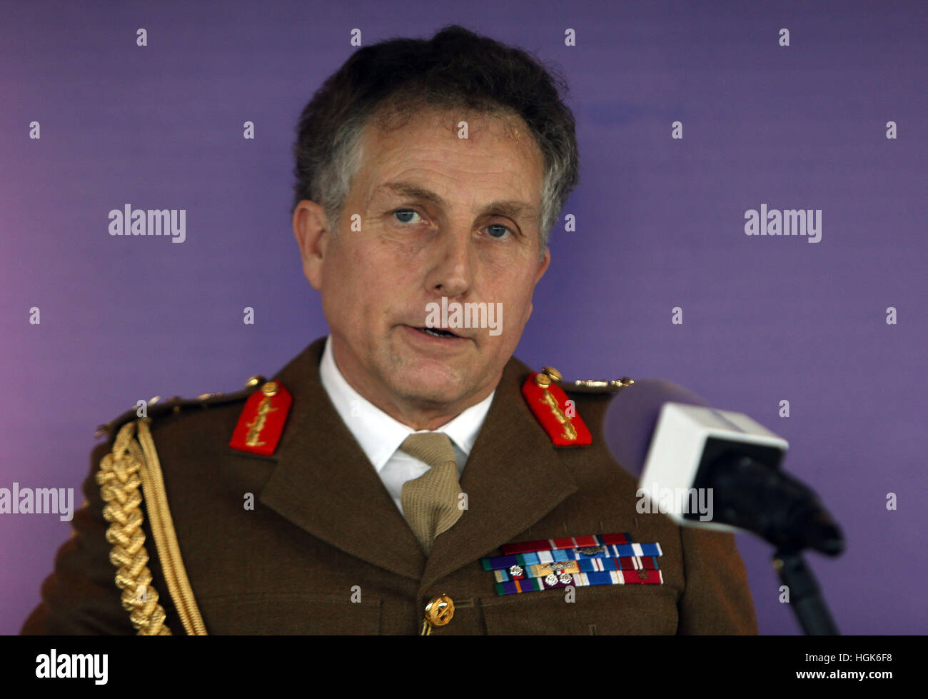 General Sir Nick Carter, Chief of the General Staff, makes a speech ...
