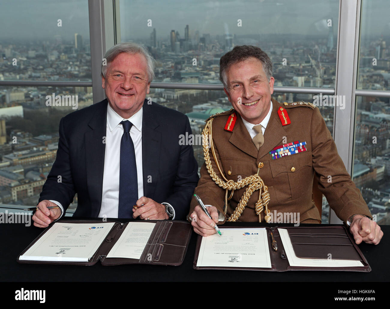 General Sir Nick Carter (right), Chief of the General Staff, signs the ...