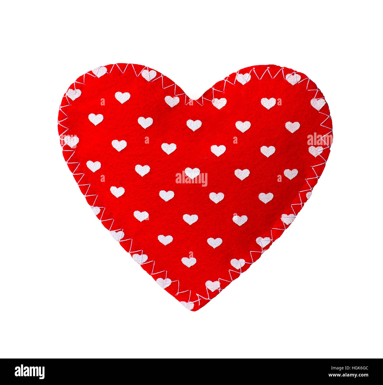 Red heart on small Cut Out Stock Images & Pictures - Alamy