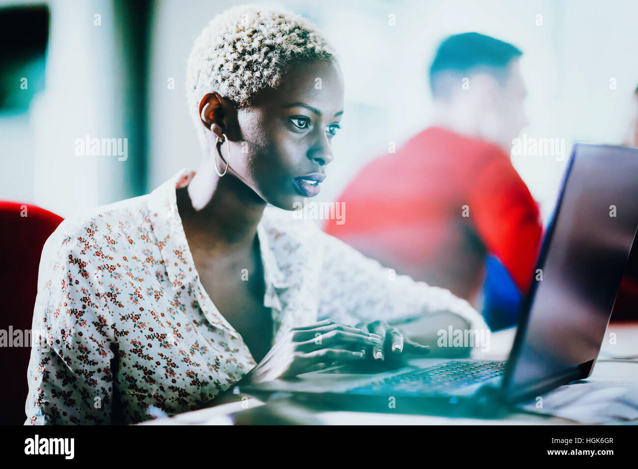 Female programmer hi-res stock photography and images - Alamy