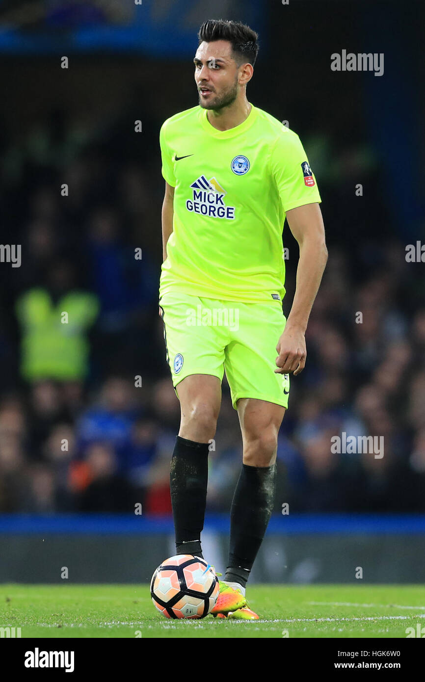 Peterborough United's Ryan Tafazolli Stock Photo - Alamy