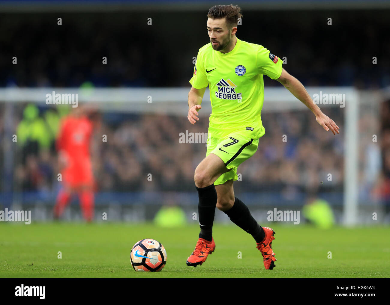 Peterborough United's Gwion Edwards Stock Photo - Alamy