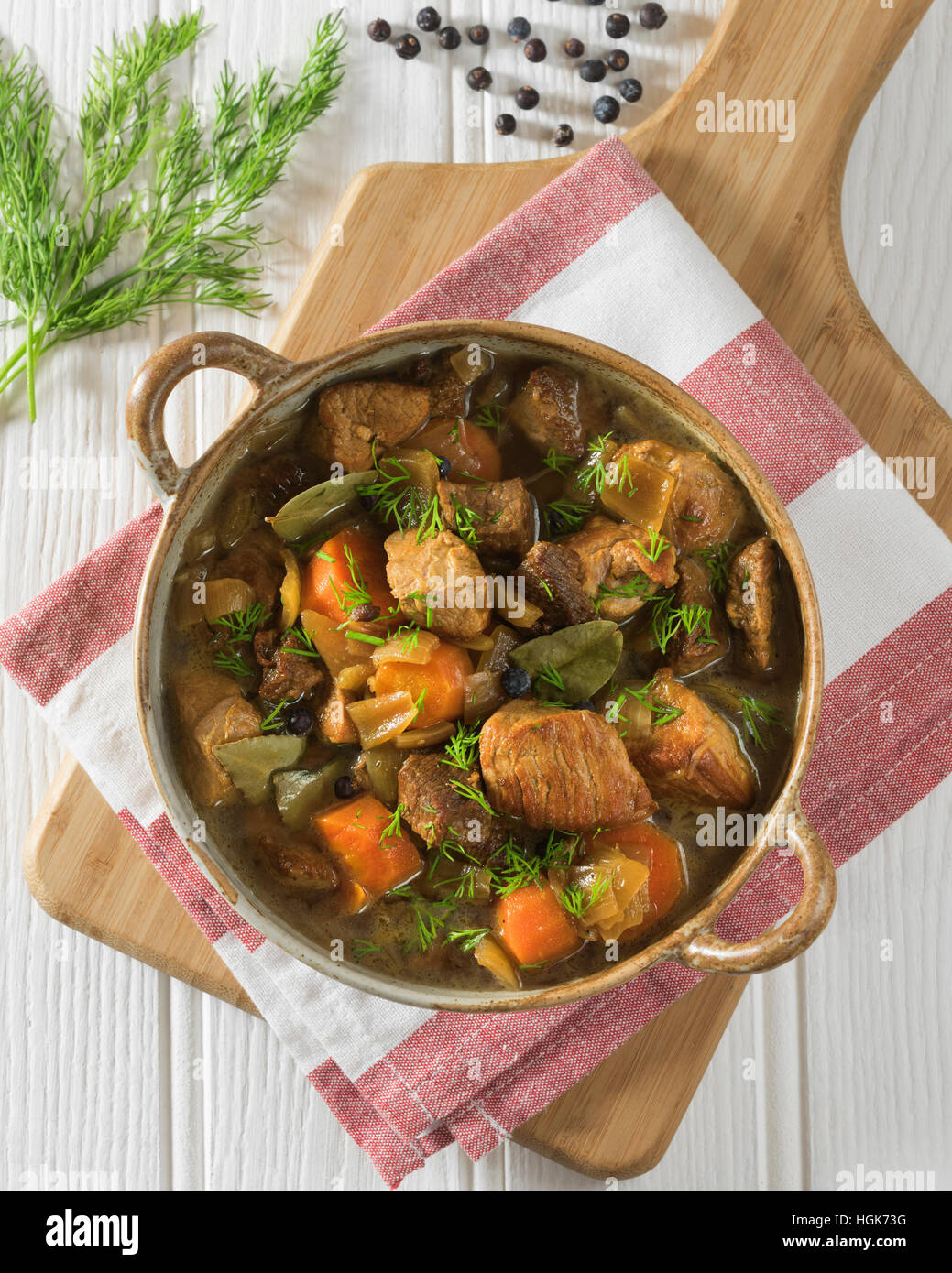 Karelian stew. Finnish hotpot. Finland Food Stock Photo - Alamy