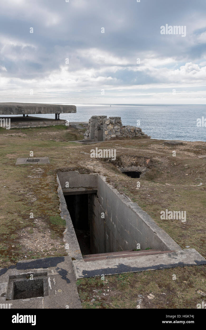 German World War II Bunkers at Crozon, Brittany, France Stock Photo - Alamy