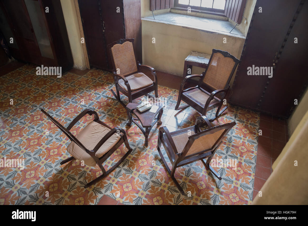 Cuban rocking chairs Stock Photo - Alamy