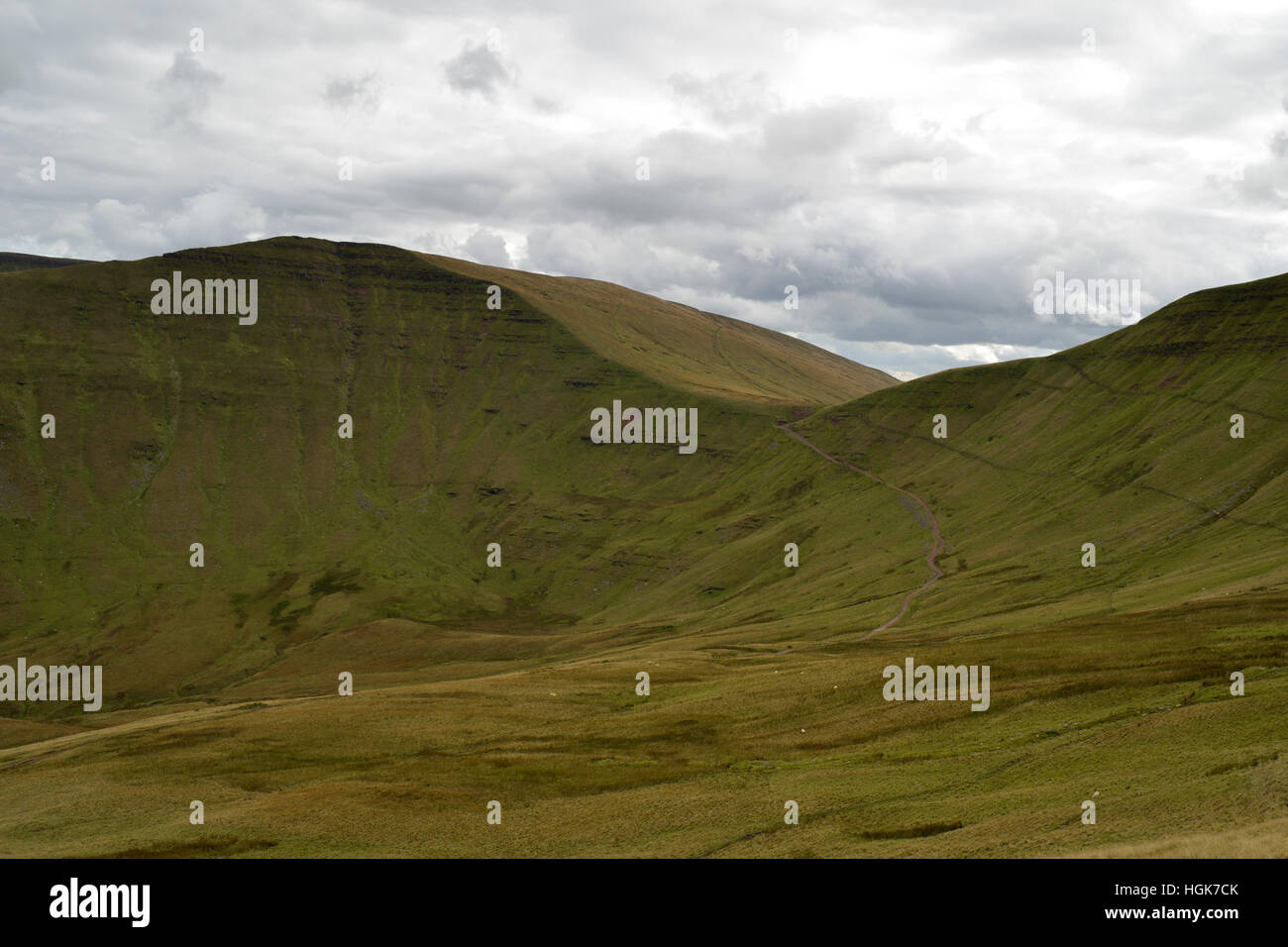 Bwlch ar y Fan and the "Roman Road", Brecon Beacons Stock Photo - Alamy