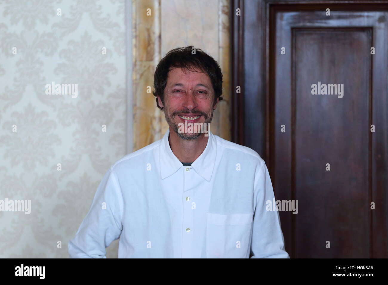 Roma, Italy. 10th Jan, 2017. Italian actor Massimo Bellinzoni during ...