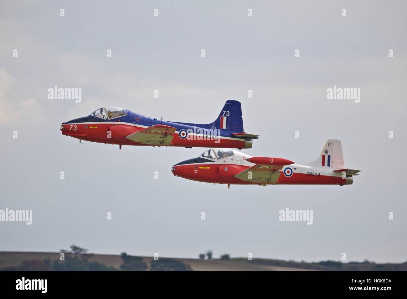 Two Jet Provost aircraft at IWM Duxford Stock Photo - Alamy