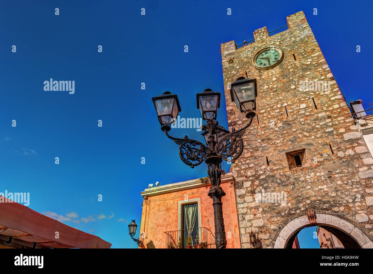 City gate in Taormina, Sicily Stock Photo - Alamy