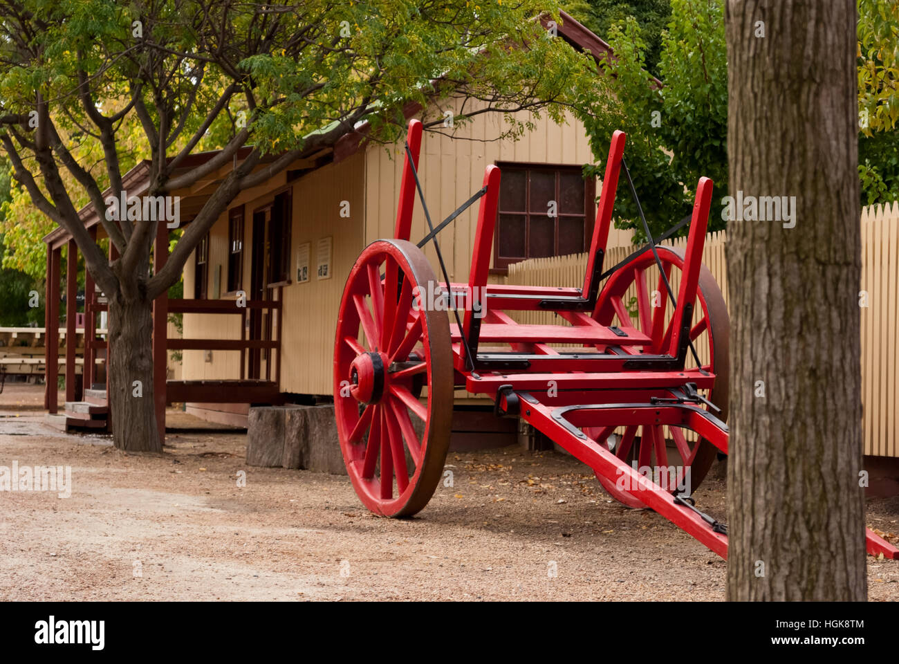 Red river cart hi-res stock photography and images - Alamy