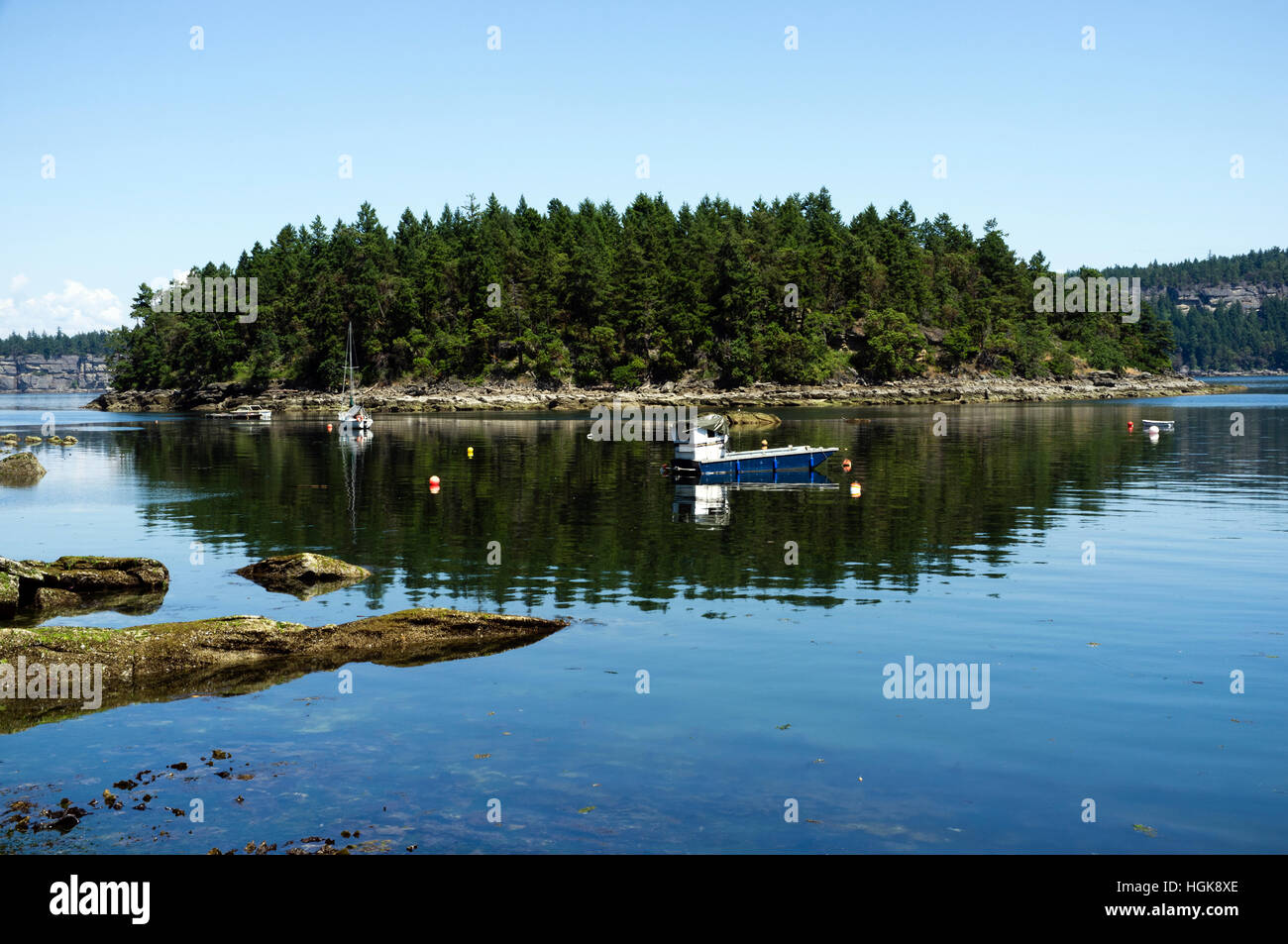 Ruxton Island, holiday hideaway Stock Photo - Alamy