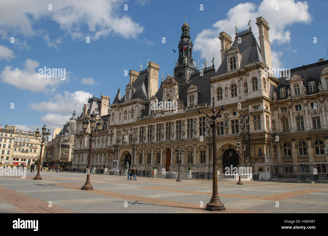 The paris town hall hi-res stock photography and images - Alamy