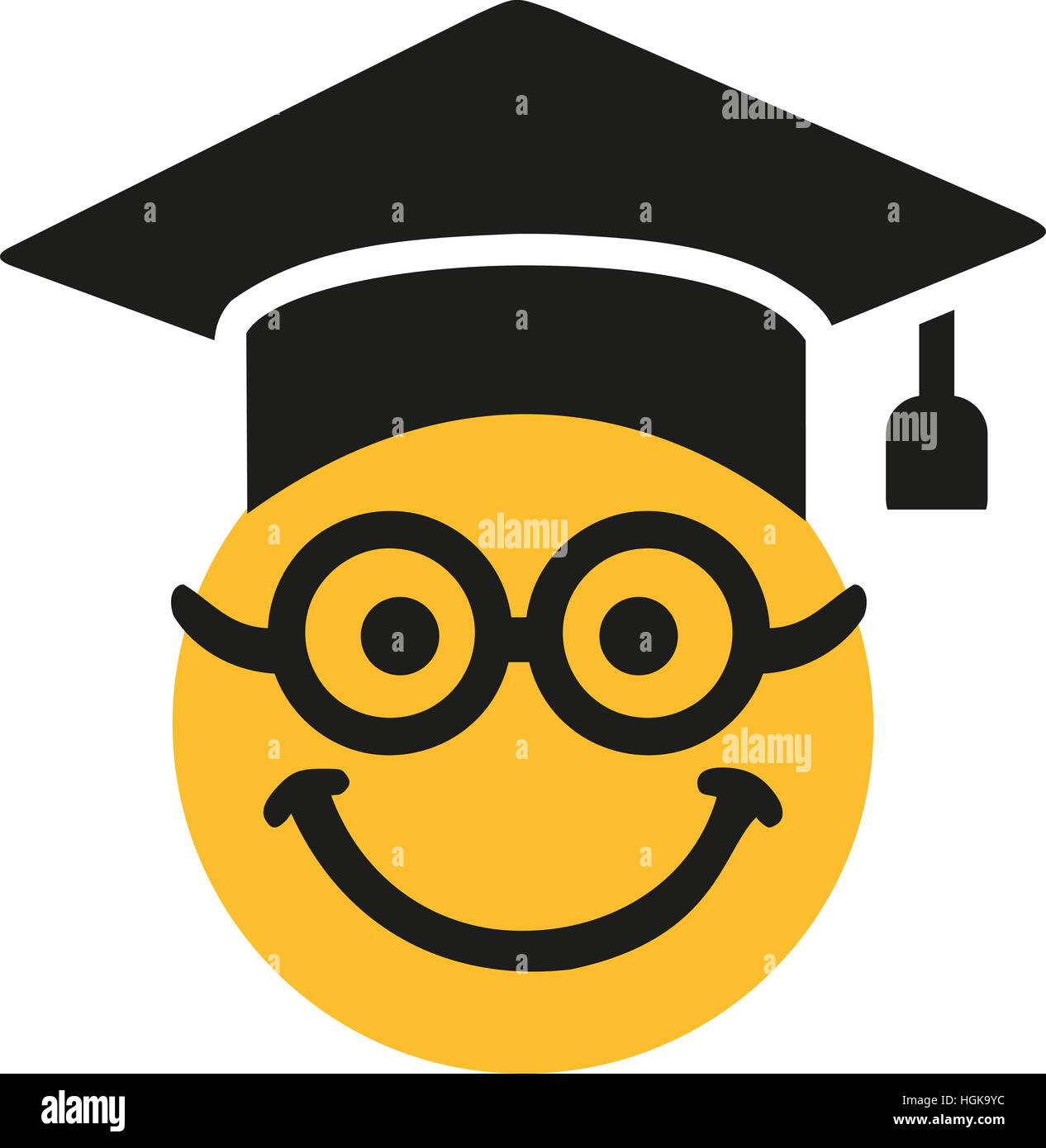 Smart Smiley Face With Glasses