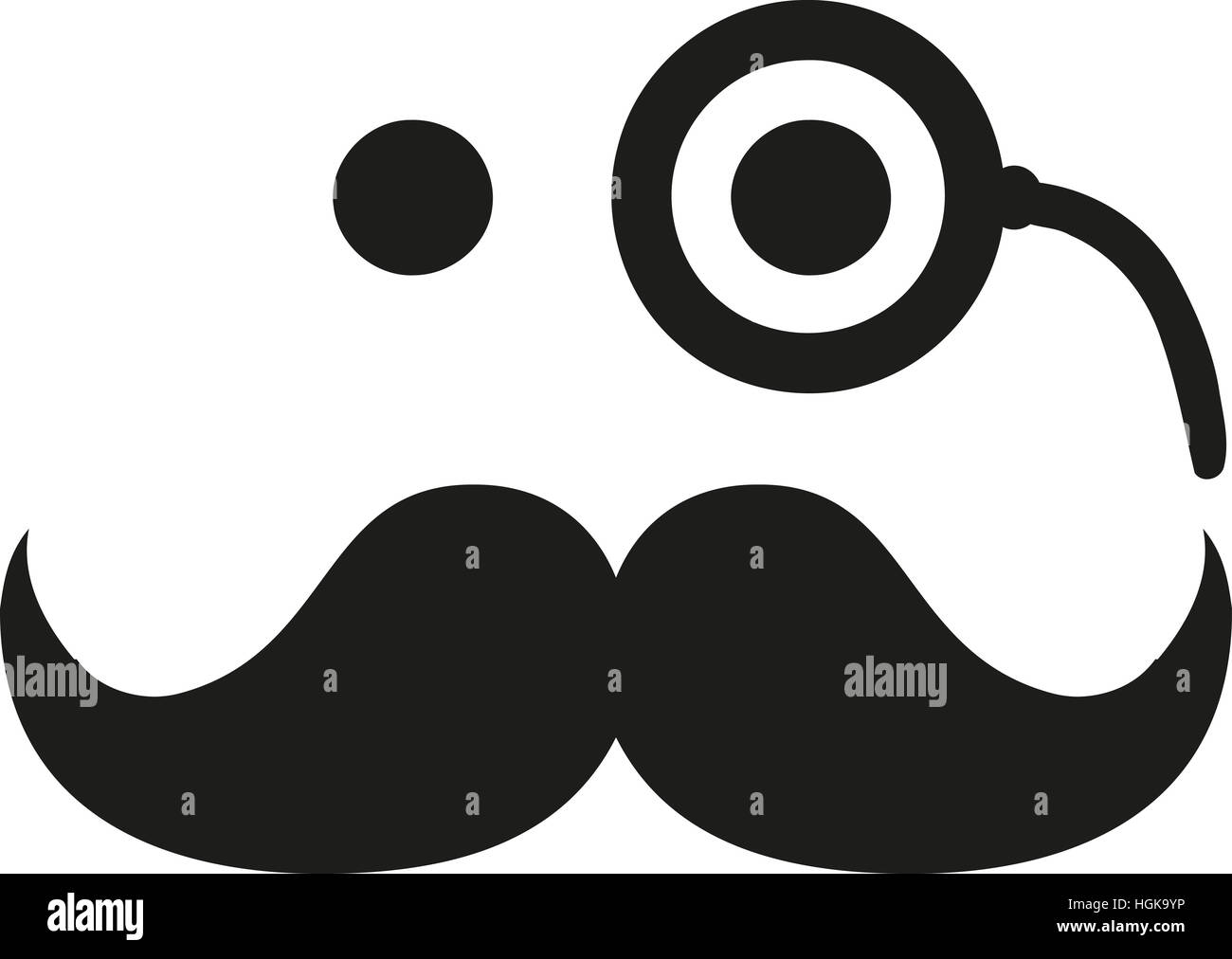 Mustache monocle hi-res stock photography and images - Alamy