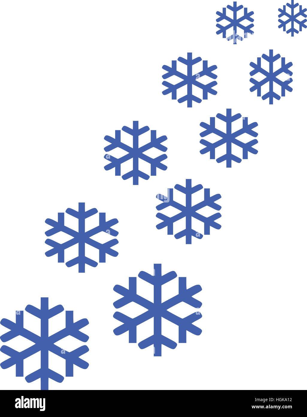 Set of snowflake icons Stock Photo - Alamy