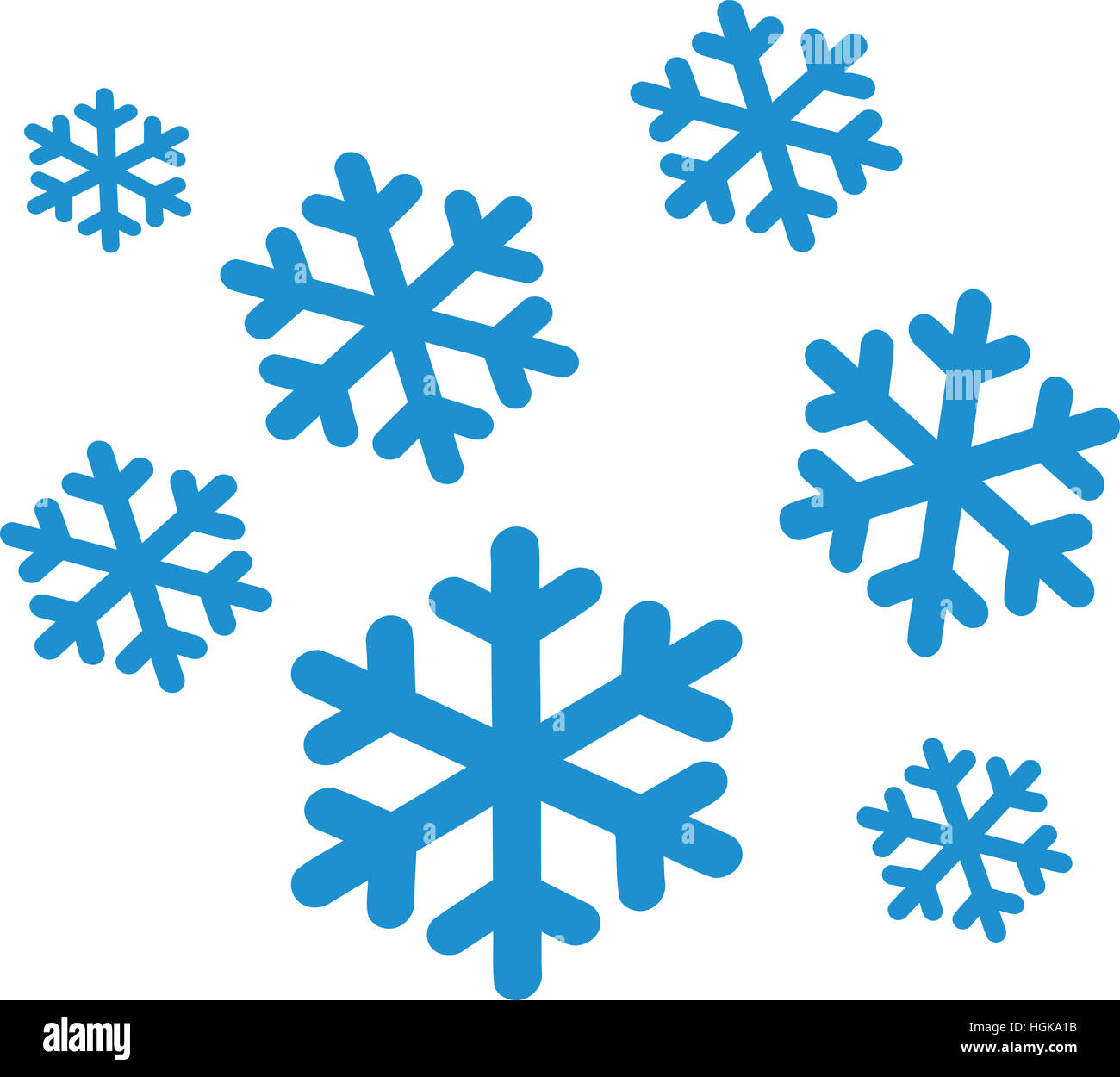 Snowflakes set hi-res stock photography and images - Alamy
