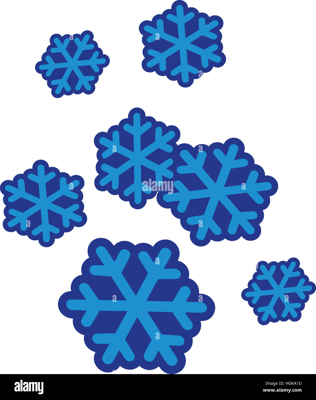 Snowflakes set hi-res stock photography and images - Alamy