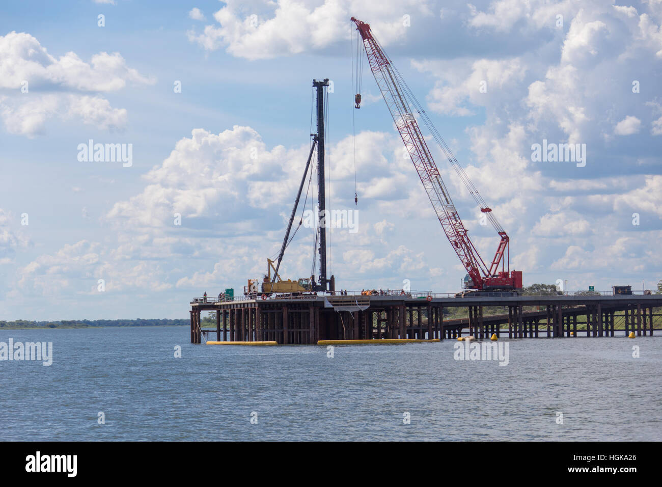 New border crossing bridge between Botswana and Zambia (this photo is ...