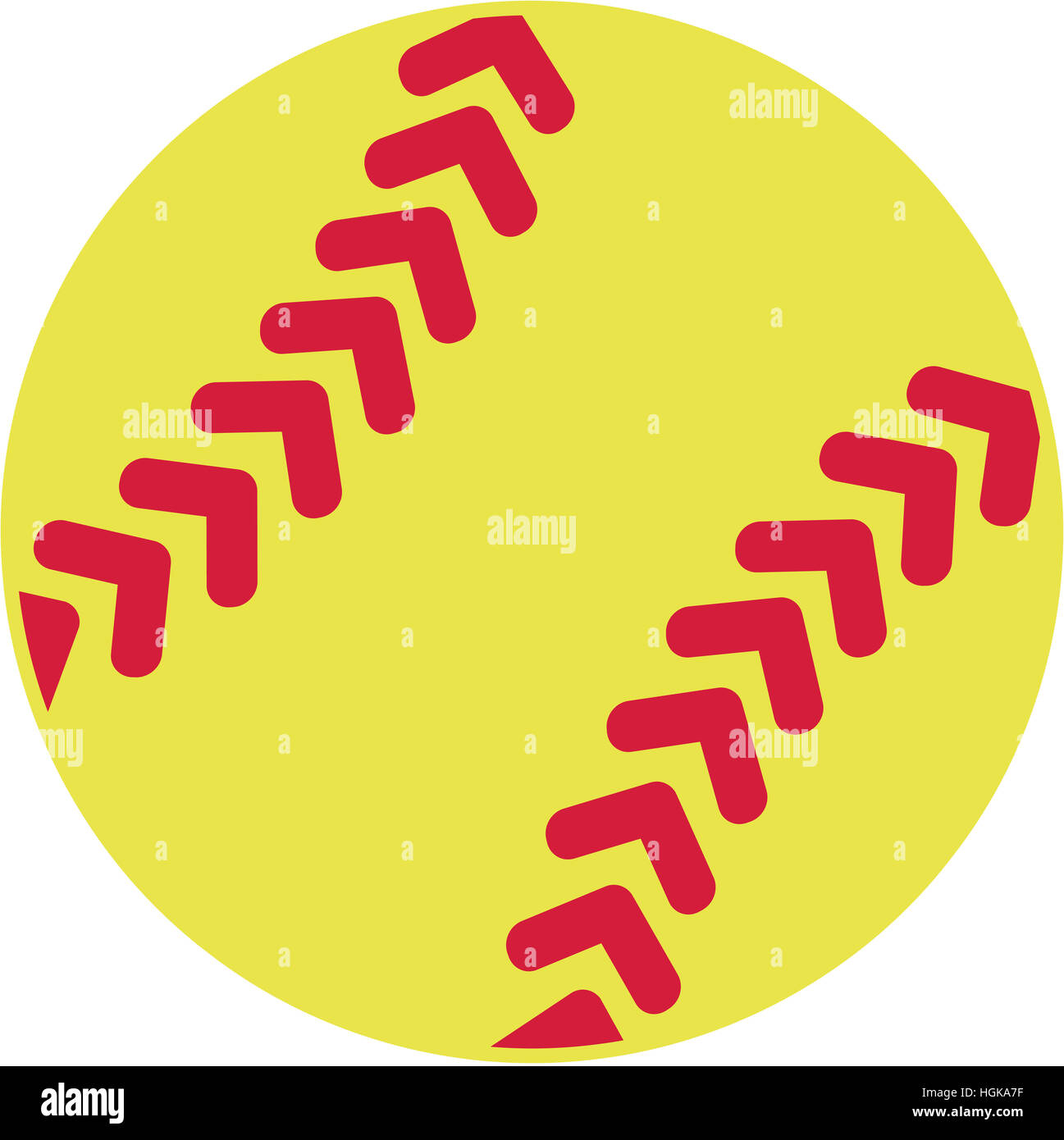 Yellow Softball Clip Art