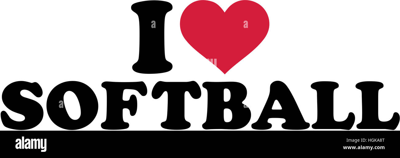 I Love Softball Images