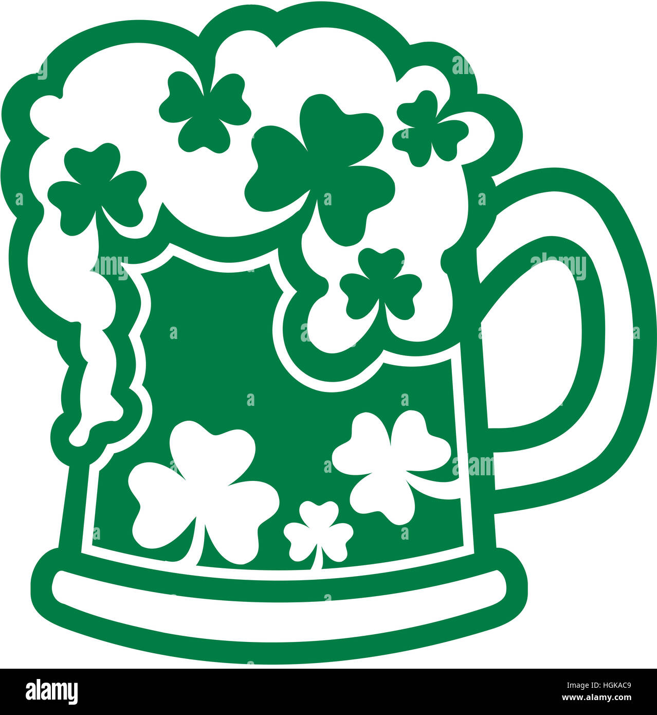 Isolated shamrocks hi-res stock photography and images - Alamy