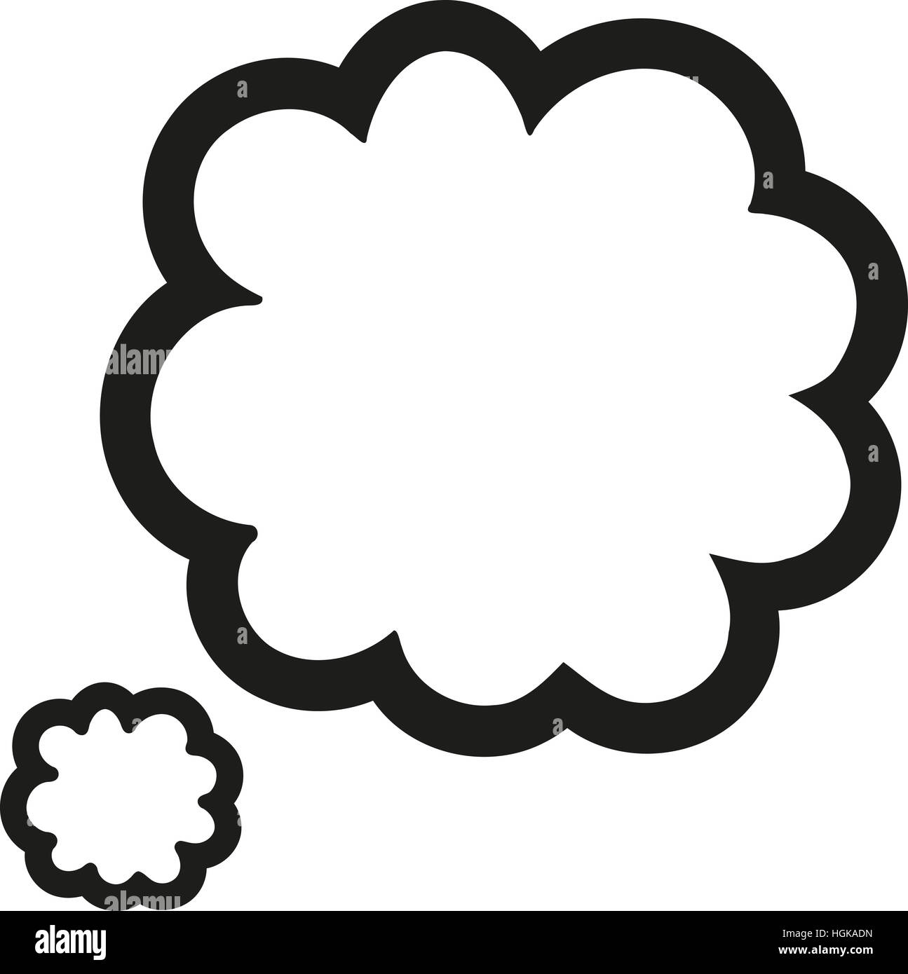Speech bubble. Cloud icon Stock Photo - Alamy