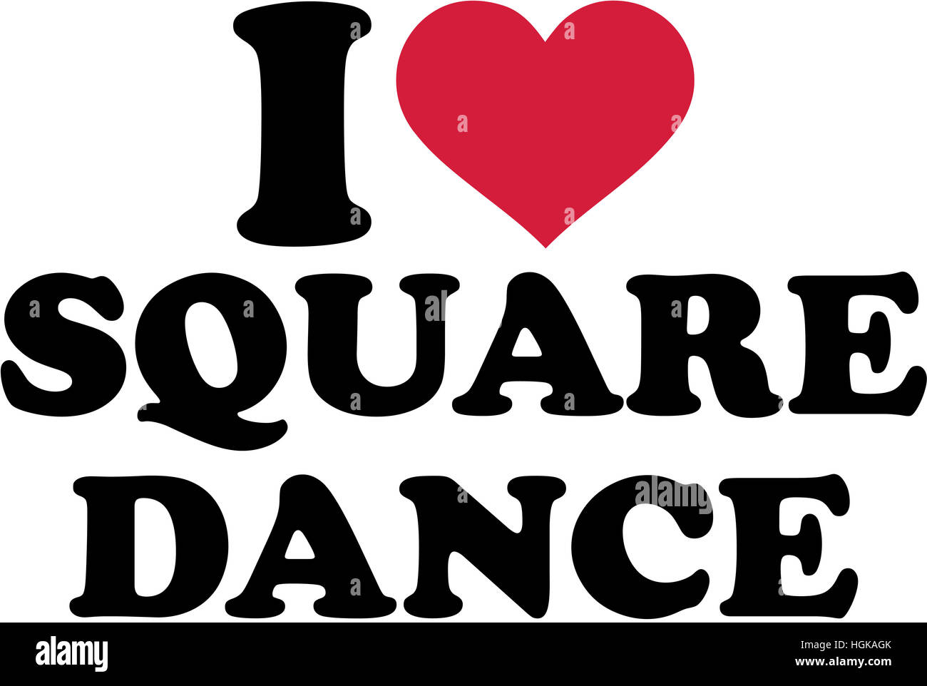 I love Square dance Stock Photo - Alamy