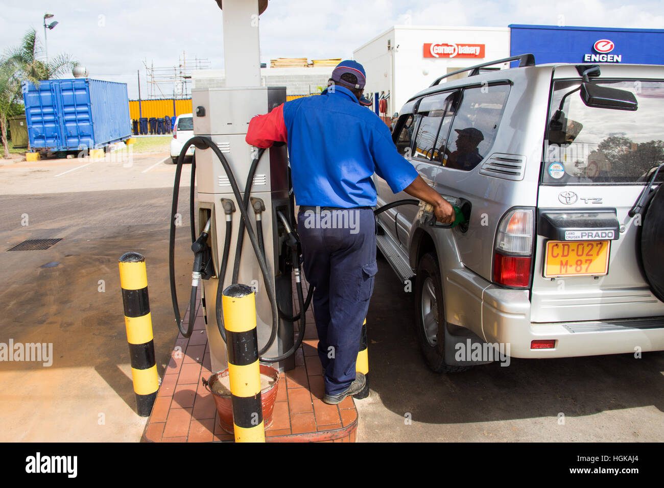 Engen gas station, Maputo, Mozambique Stock Photo - Alamy
