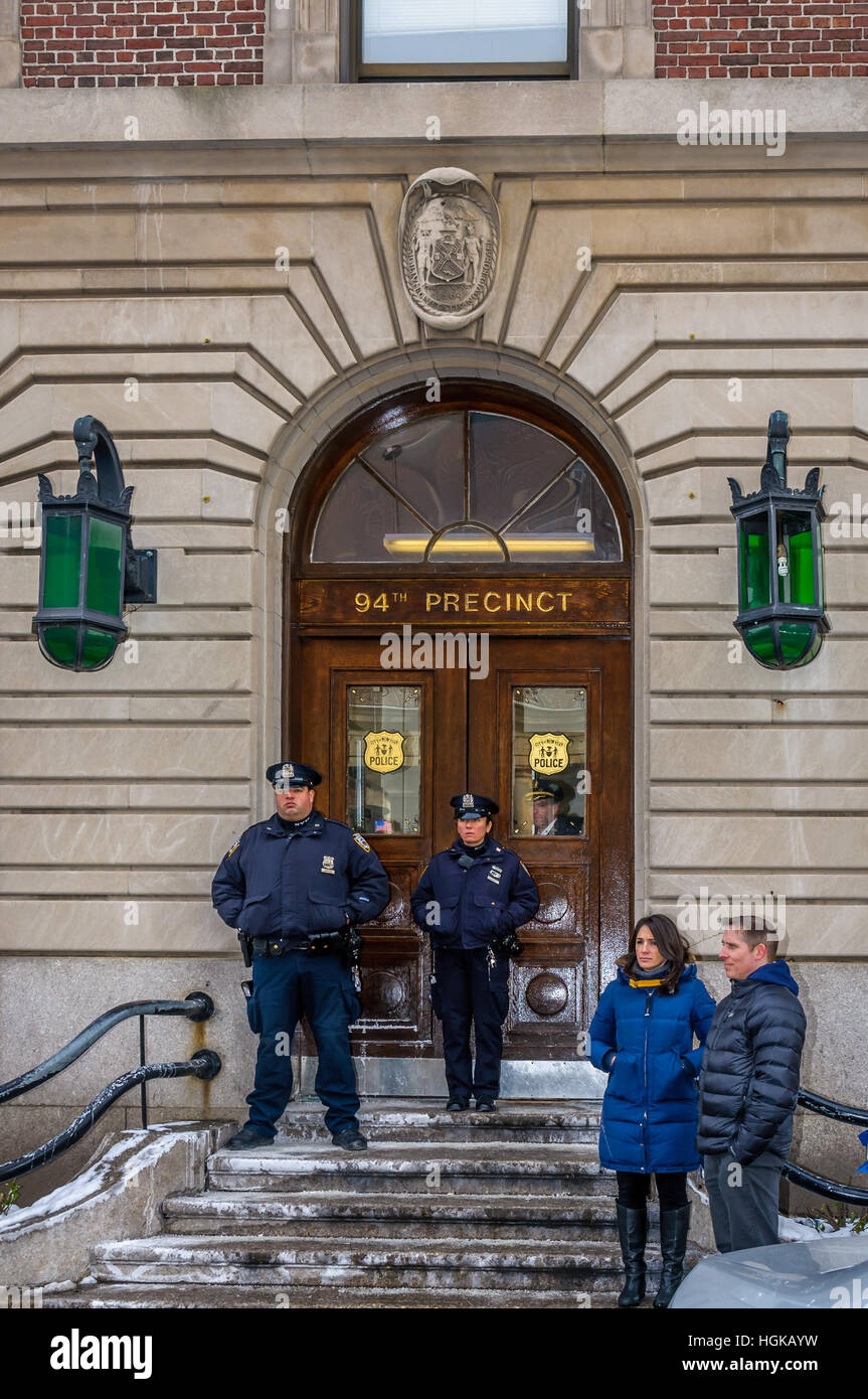 Brooklyn, United States. 10th January, 2017. 94th Precinct in Brooklyn ...