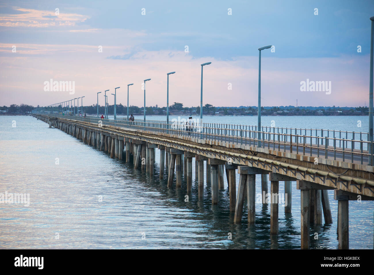 2 mile Bridge to Mozambique Island (Ilha de Mocambique), Mozambique ...