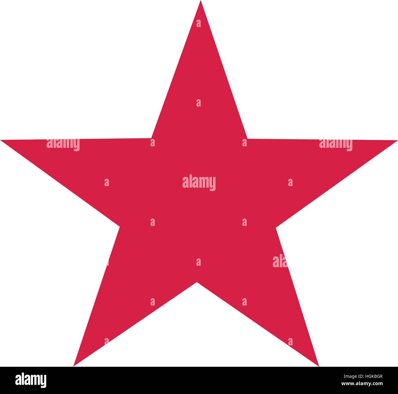 Red five-pointed star Stock Photo - Alamy