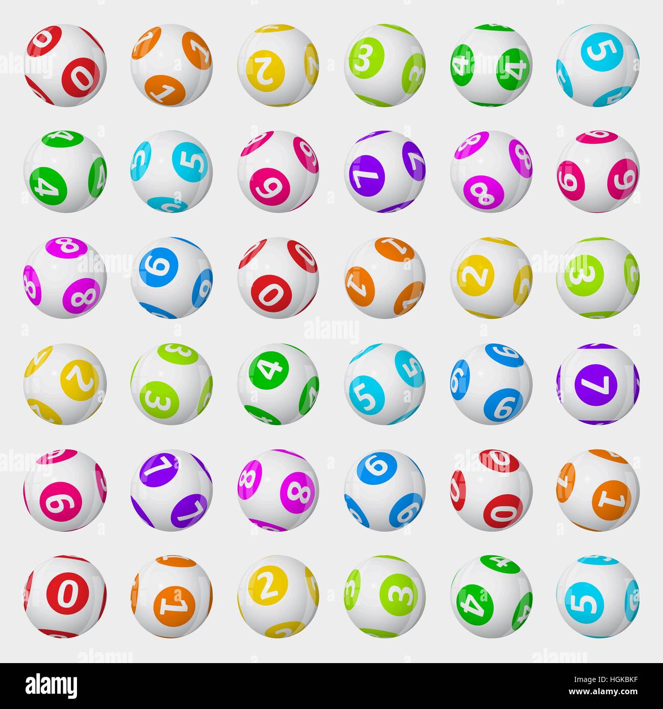 vector illustration of lottery balls Stock Vector Image & Art - Alamy