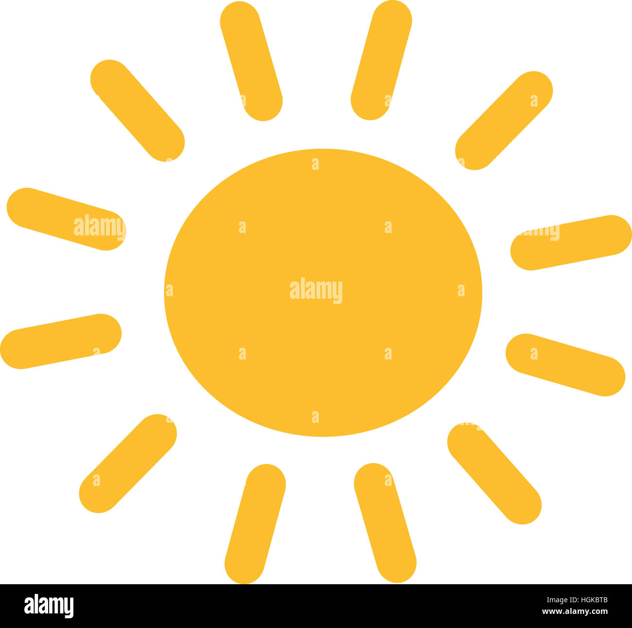 Yellow Sun Clipart