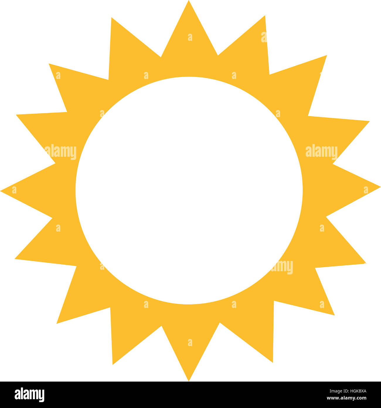 Hot sun icon hi-res stock photography and images - Alamy