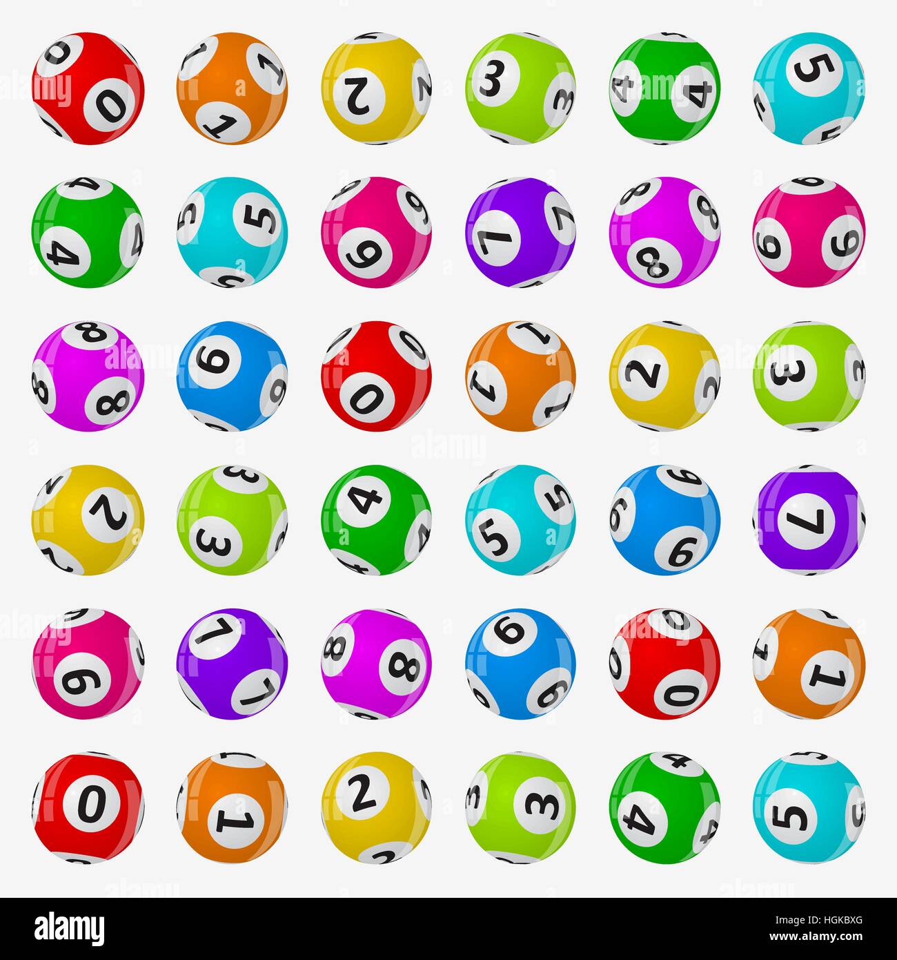 vector illustration of lottery balls Stock Vector Image & Art - Alamy