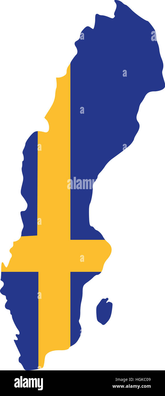 Sweden map hi-res stock photography and images - Alamy