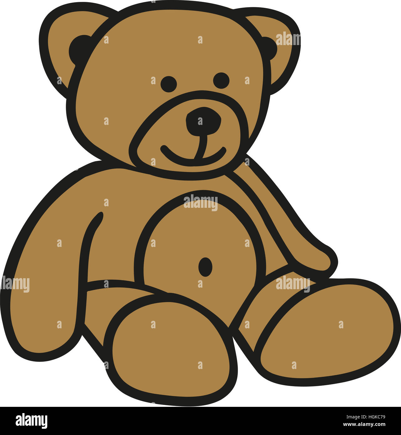 Cute comic teddy bear Stock Photo - Alamy