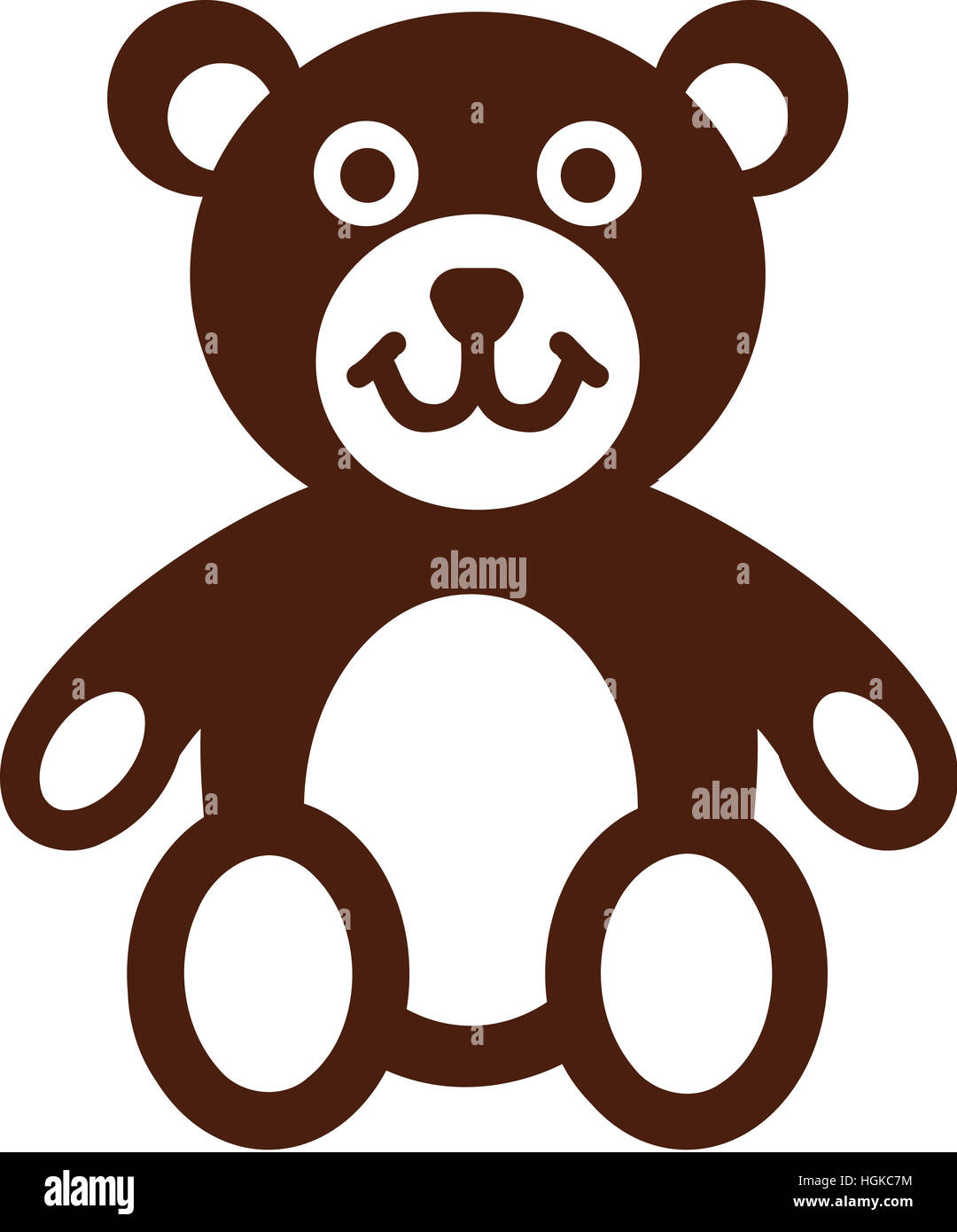 Teddy bear icon Stock Photo - Alamy