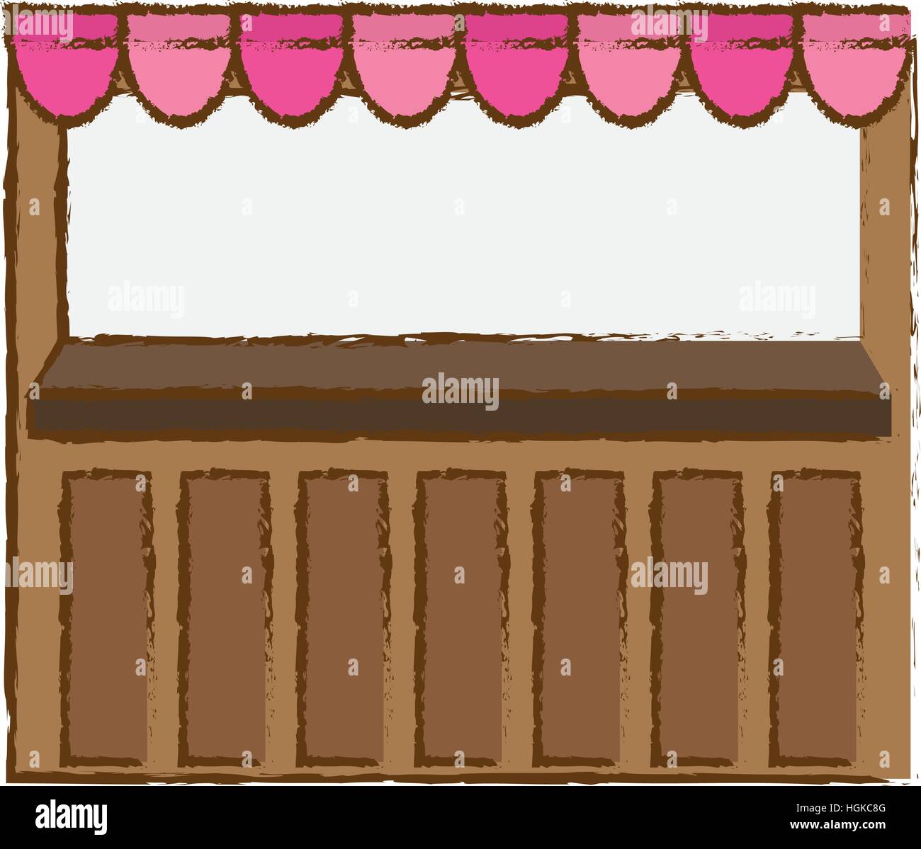 market stall icon over white background. colorful design. vector ...