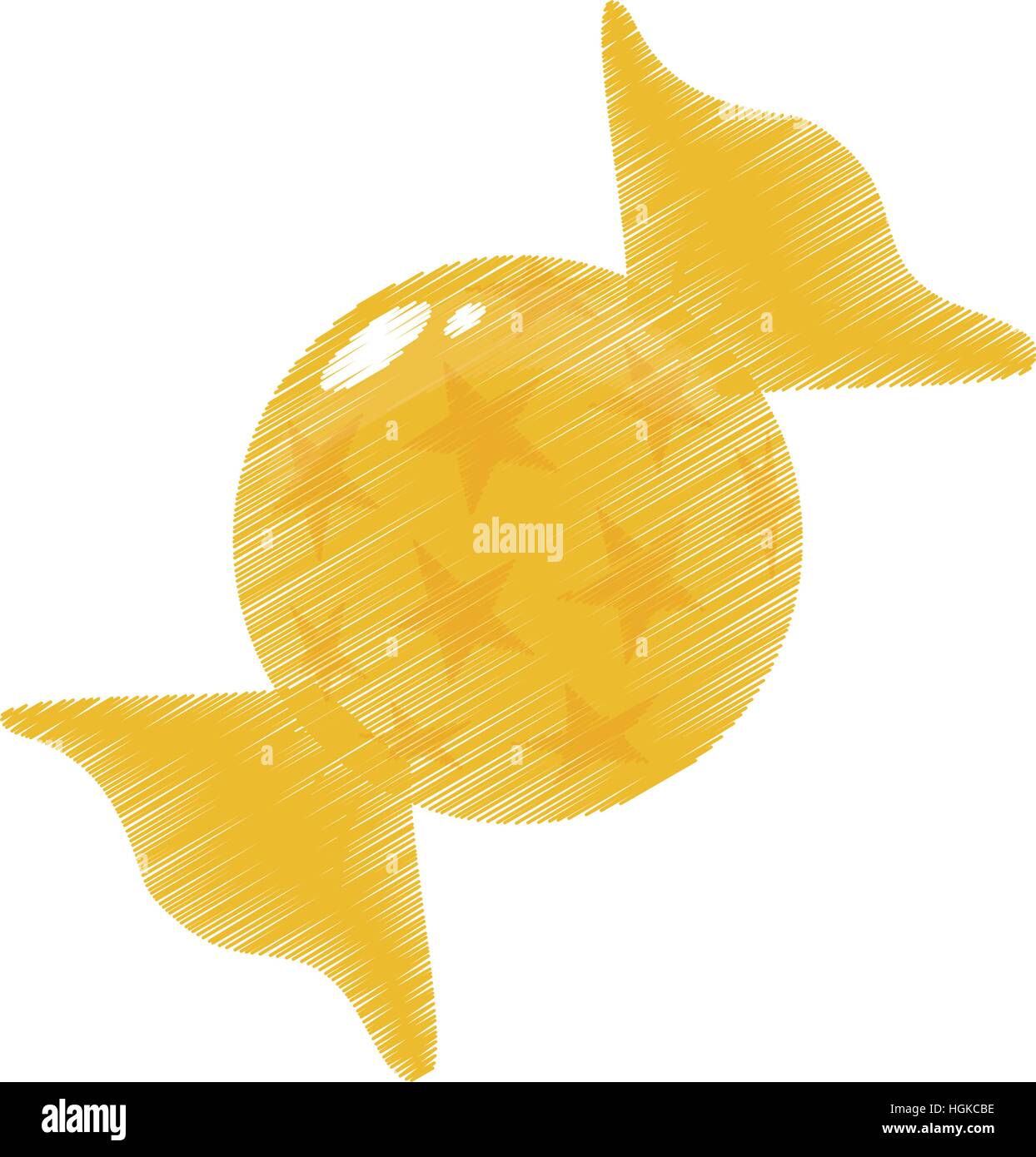 wrapped candy icon over white background. colorful design. vector ...