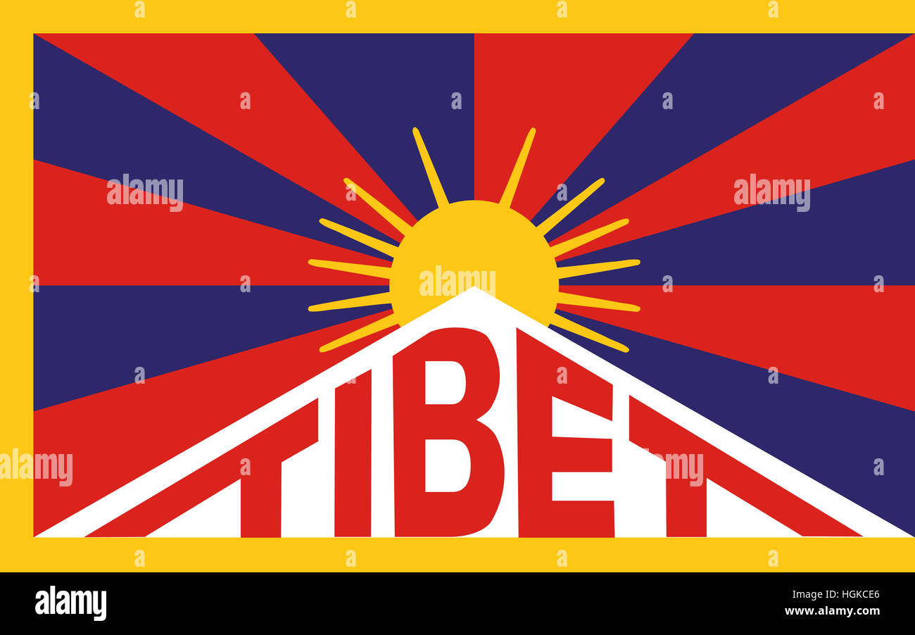 Tibetan flag hi-res stock photography and images - Alamy