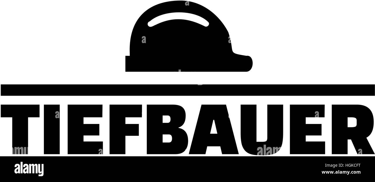 German job title. Construction worker with hard hat Stock Photo - Alamy