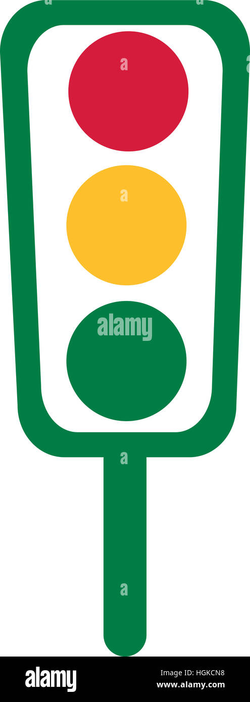 Green traffic light - icon Stock Photo - Alamy