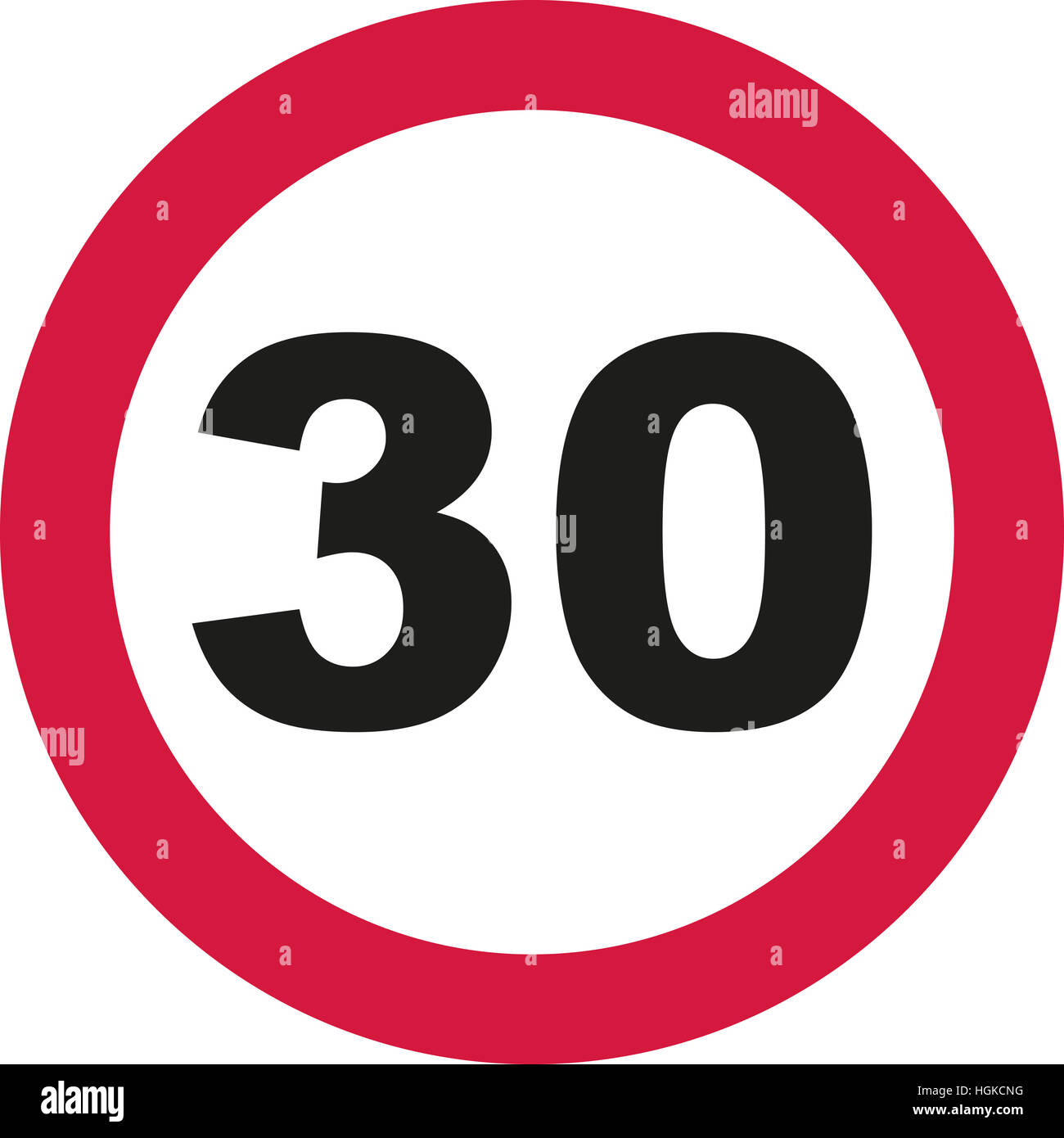 30th Birthday - traffic sign Stock Photo - Alamy