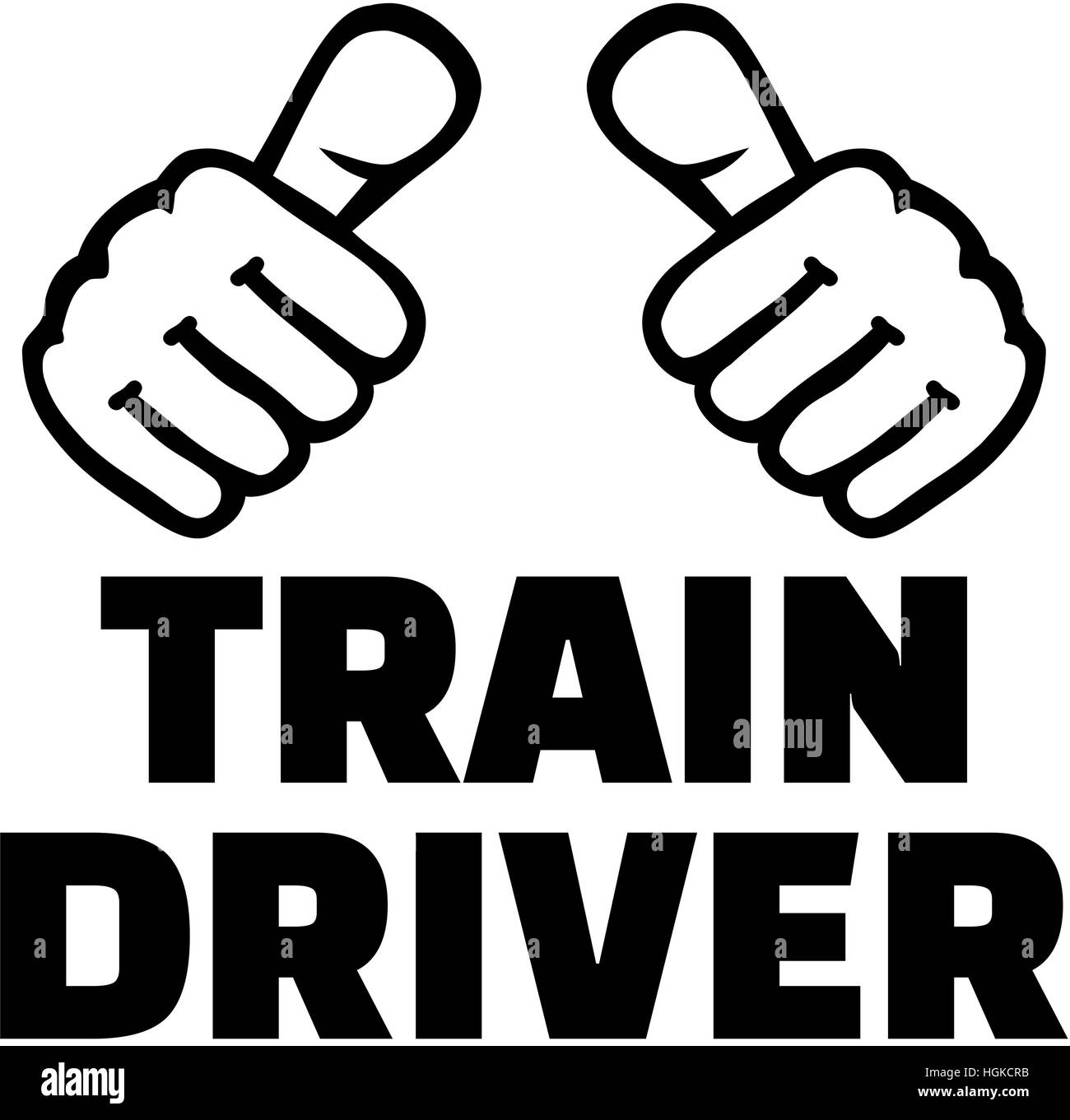 Train driver t shirt design Black and White Stock Photos & Images - Alamy