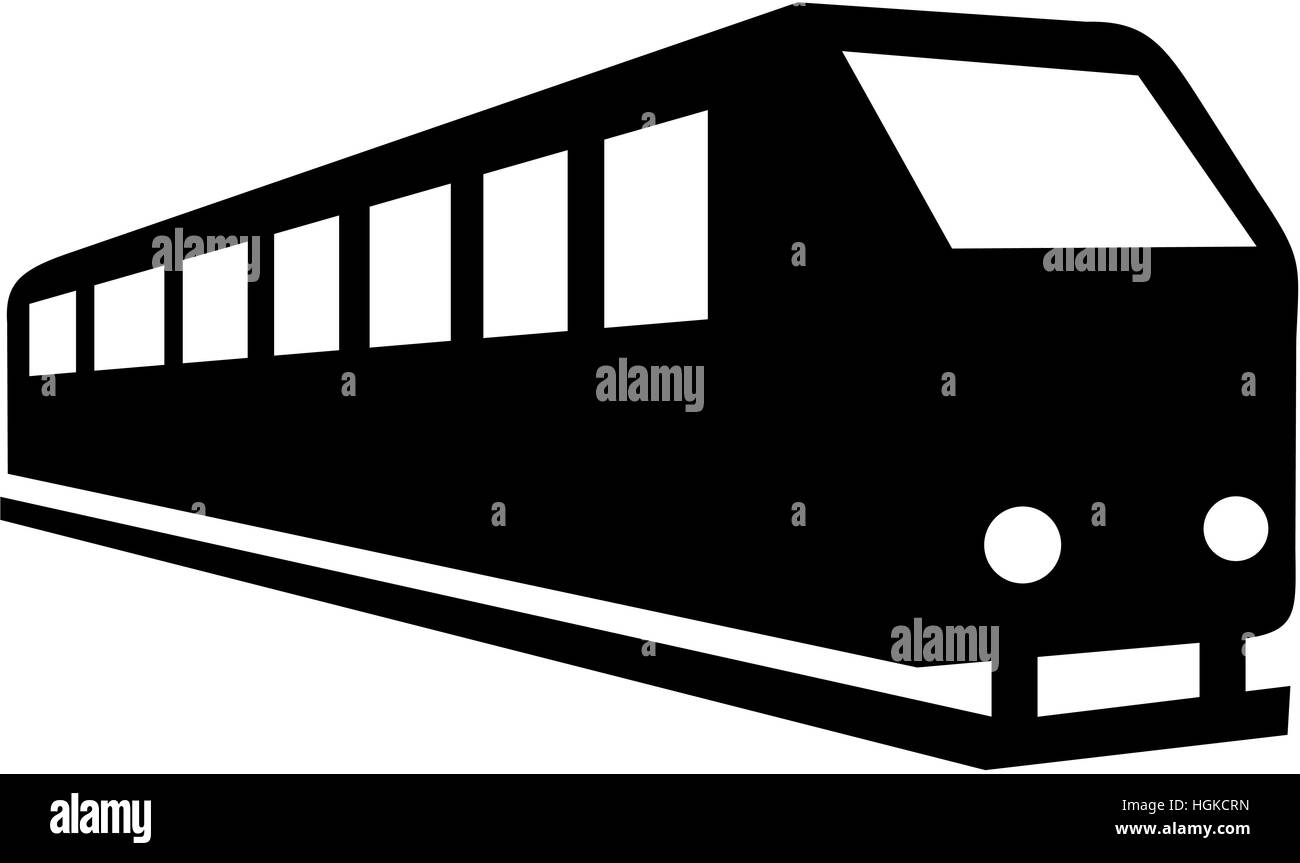 Train long icon Stock Photo - Alamy