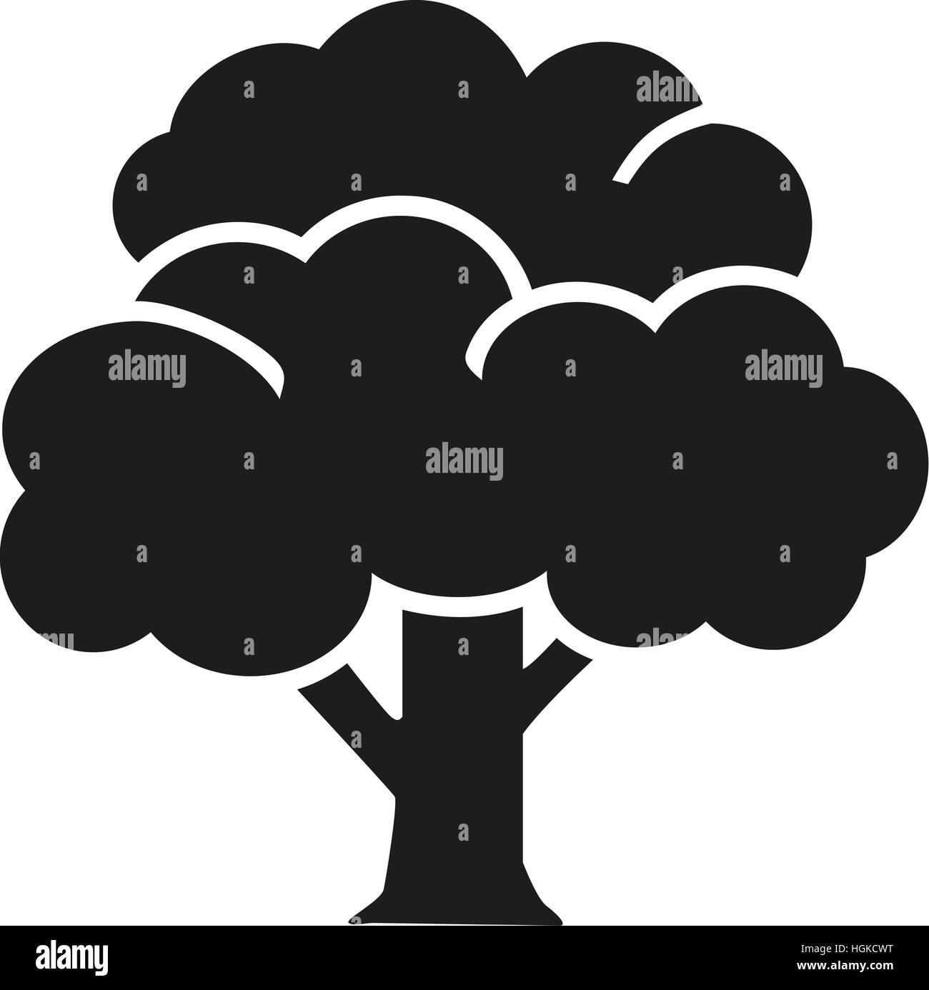 Green tree plant icon hi-res stock photography and images - Alamy