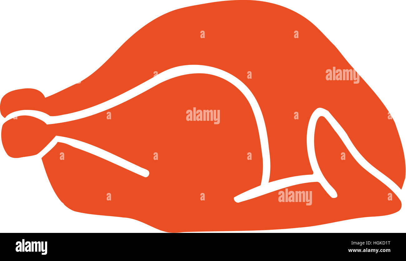 Cooked turkey silhouette hi-res stock photography and images - Alamy